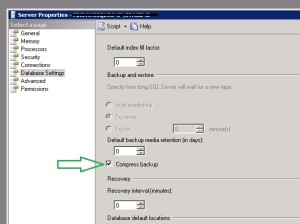 SQL Server Database Instance-Level Backup Compression Setup