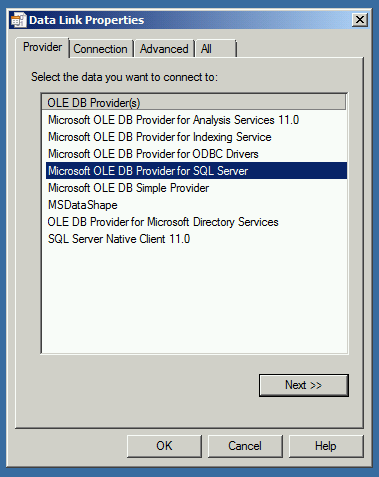 How to Test Connection to SQL Server Using UDL File