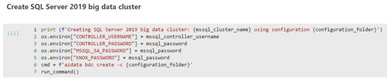 Deploy SQL Server Big Data Cluster Using Azure Data Studio Notebook ...